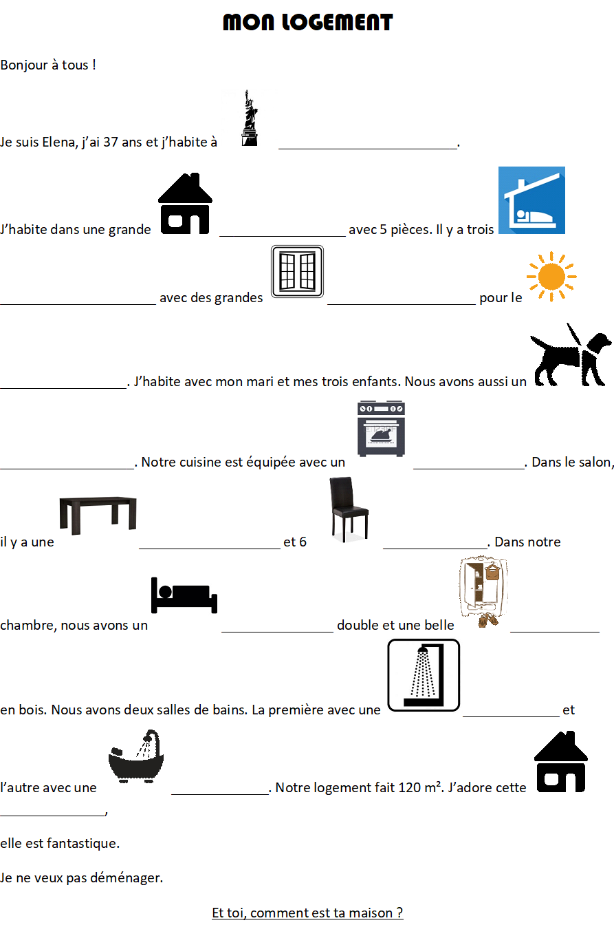 Mardi 14 avril 2020 – Chez moi (le logement) – Apprendre le français ...