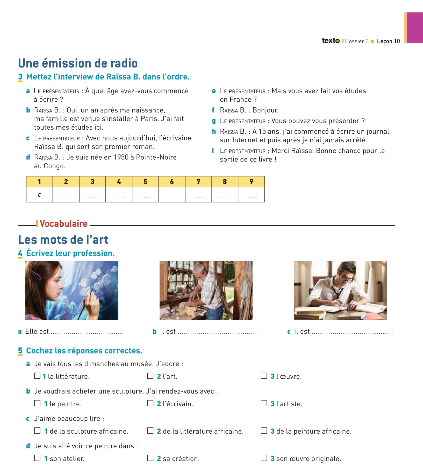23 et 30 novembre 2020 : Expression orale (interview) – Apprendre le ...