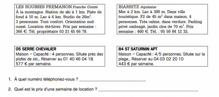 Exercices sur le DELF A1 – Apprendre le français par l'art