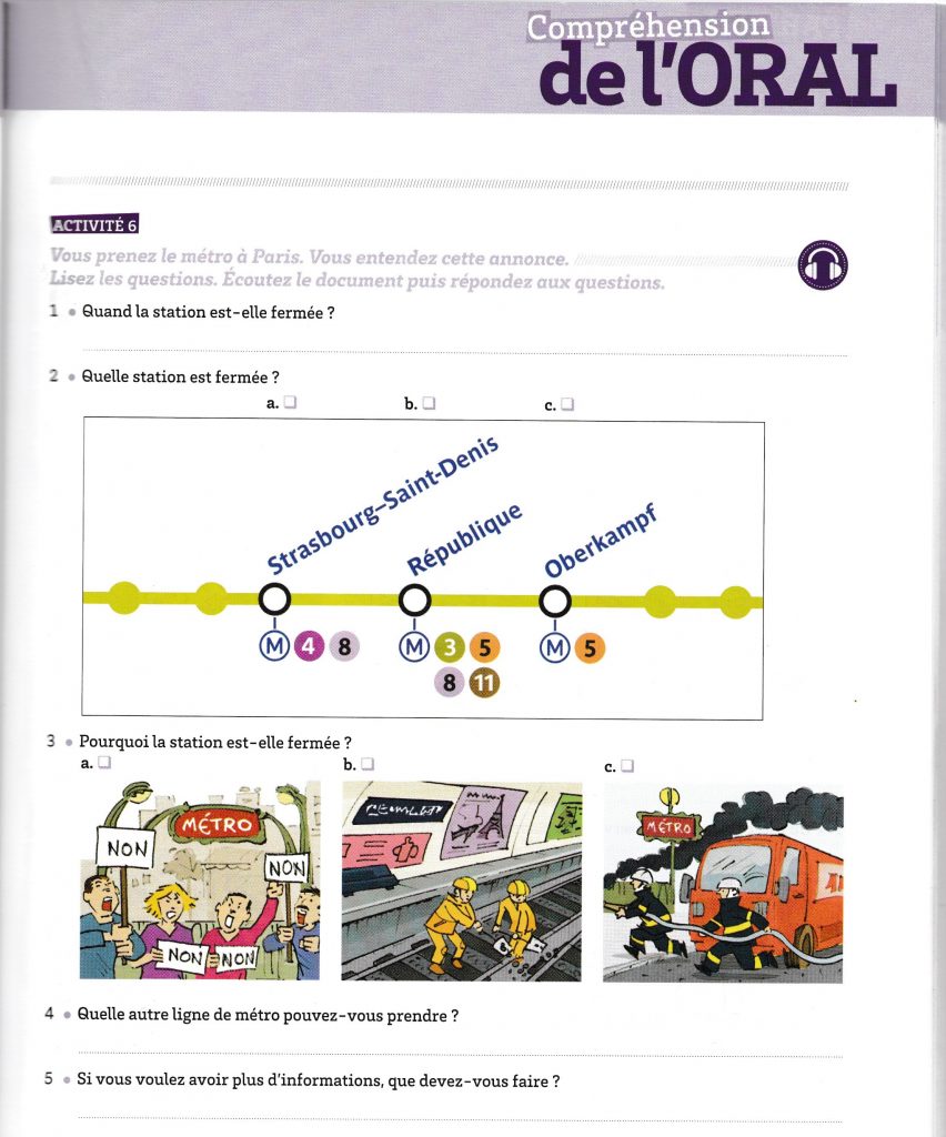 Exercices (grammaire/compréhension orale/compréhension écrite ...
